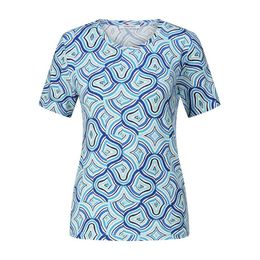 Peter Hahn - Rundhals-Shirt, blau, Gr. 36 / S