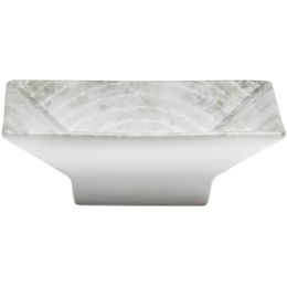 Schale Van Well "Korfu, eckig, 11,5 cm, 6 St&uuml;ck", grau, B:11,5cm L:11,5cm T:11,5cm, Porzellan, Sch&uuml;sseln, Schale, sp&uuml;lmaschinengeeignet