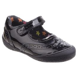 Hush Puppies Rina Junior Patent M&auml;dchenschuhe Aus Schwarzem Lackleder