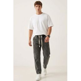 L&auml;ssige Denim-Hosen mit Zugbandbund