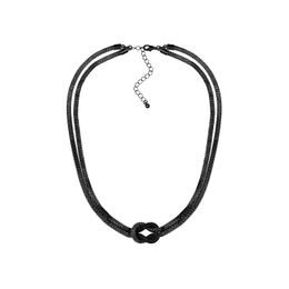 Steuer Modeschmuck Kette Metall zweireihig 54 cm