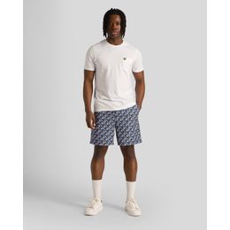 Lyle & Scott Lyle & Scott Herren Floral Print Resort Shorts in Dunkelblau