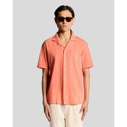 Lyle & Scott Lyle & Scott Resort-Hemd mit Broderie-Muster &ndash; Koralle