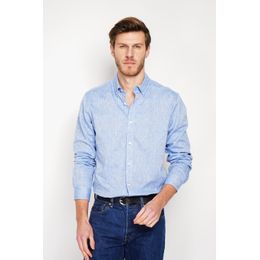 Secret du Lin - Leinenhemd - Blaue Jeans