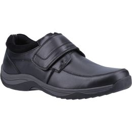 Hush Puppies Douglas Leder Herren Schwarz Mokassins Schuhe
