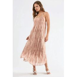 Accessoire Detailliertes Gemustertes Maxikleid