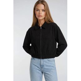 L&auml;ssig geschnittene Rei&szlig;verschlussjacke mit Taschen