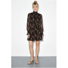 G&uuml;telter Paisley-Print Rollkragen-Minikleid