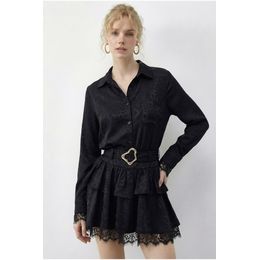 Leopardenmuster Hemdkleid mit G&uuml;rtel