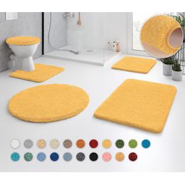 Badematte Kleine Wolke "RELAX", orange (mimose), H:30mm, Polyacryl, Badematten, Badematte, Badteppich, meliert, rechteckig, rund & als Set erh&auml;ltlich