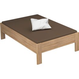 Futonbett Rauch "Aditio", braun (struktureichefarben hell), B:126cm H:50cm L:208cm, Betten, Futonbett, ohne Kopfteil