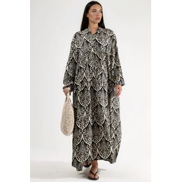 Bequemes Gemustertes Maxikleid