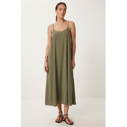 Lockeres Midi-Kleid mit U-Ausschnitt