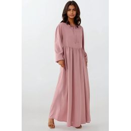 Maxikleid mit A-Linie und Rundhalsausschnitt