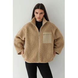 Strukturierte Jacke mit Taschen-Detail