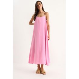 Maxi V-Ausschnitt Kleid