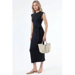Midi-Kleid mit Bindungsdetails