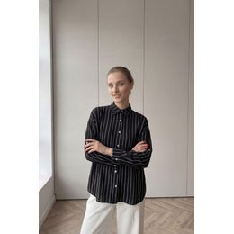 Gestreifte Button-Down Popelinehemd