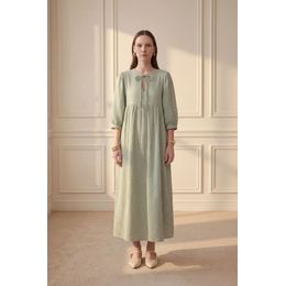 Maxikleid mit Schleifendetail und lockerer Passform
