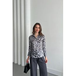 Leopardenmuster Knopf-Down Hemd