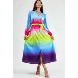 Ombre Maxikleid mit G&uuml;rtel