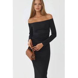 Schulterfreies Bodycon-Maxikleid