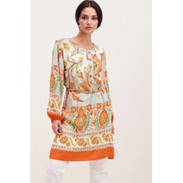 Bl&uuml;hendes Mini-Kleid mit Schleife