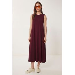 A-Linien-Midikleid mit Tasche