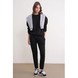 Basic Sweatshirt- und Jogger-Zweiteiler
