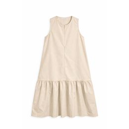 Maxikleid mit Kragen und R&uuml;schendetails