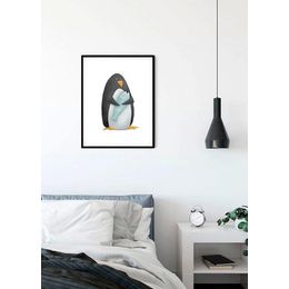 Bild Komar "Cute Animal Penguin", bunt (farbe bild(er): bunt), B:30cm H:40cm, Holz, Papier, Bilder, Bild, Wandbild zur Dekoration - ohne Rahmen