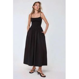 Maxikleid mit quadratischem Ausschnitt in A-Form