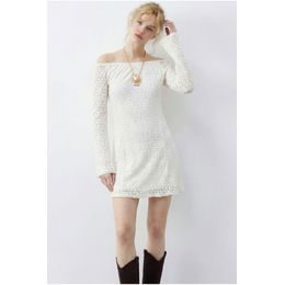 Spitzen Off-Shoulder Mini-Kleid