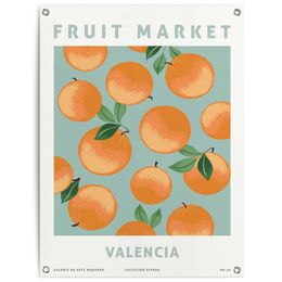Poster Reinders "Orangen", orange (farbe bild(er): orange), B:60cm H:80cm T:0,1cm, Leinwand, Bilder, Poster, Outdoor f&uuml;r Garten oder Balkon