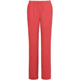 Peter Hahn - Hose aus 100% Leinen, rot, Gr. 38 / S - Leinen