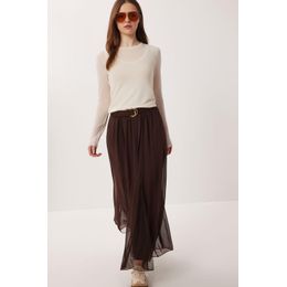 Hoch taillierter Maxi-Rock aus Chiffon