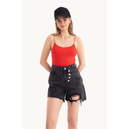 Spaghetti-Tr&auml;ger Basic Cropped Cami Top