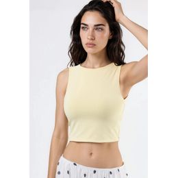 Bootehals &Auml;rmellose Strickbluse
