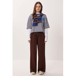 Hosen mit weitem Bein und Kordelzug