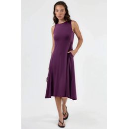 &Auml;rmelloses Midikleid mit Taschen