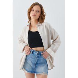 Oversize Popeline Hemd