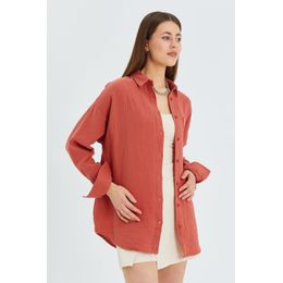 &Uuml;bergr&ouml;&szlig;e Musselin Basic Shirt