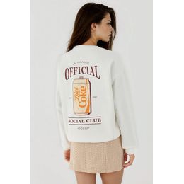 Bedruckter Rundhals-Sweatshirt