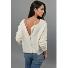 Ultrasoft Crew Neck Knopf-Cardigan f&uuml;r doppelte Verwendung