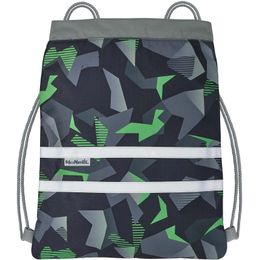 Turnbeutel McNeill "Sportschuhbeutel Techno", Jungen, Gr. B/H/T: 31cm x 41cm, gr&uuml;n (techno), Polyester, Taschen, Made in Europe