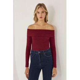 Schulterfreies Jersey-Top