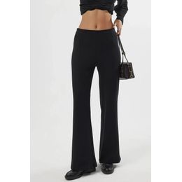 Hochtaillierte Pull-On gerade Bein Hose