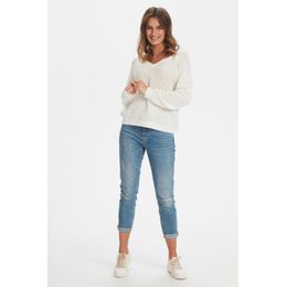 Kaffe Strickpullover Regular fit white