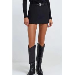Hohe Taille Mini-Shorts