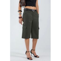 Tiefe Taille Cargo Shorts (Ohne G&uuml;rtel)